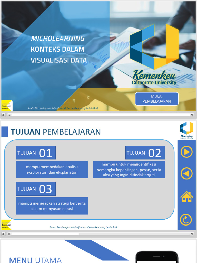 Microlearning: Visualisasi Data Kemenkeu | PDF