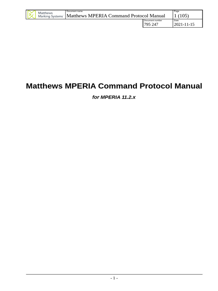 Command Protocol Manual 11.2.x | PDF | Port (Computer Networking ...