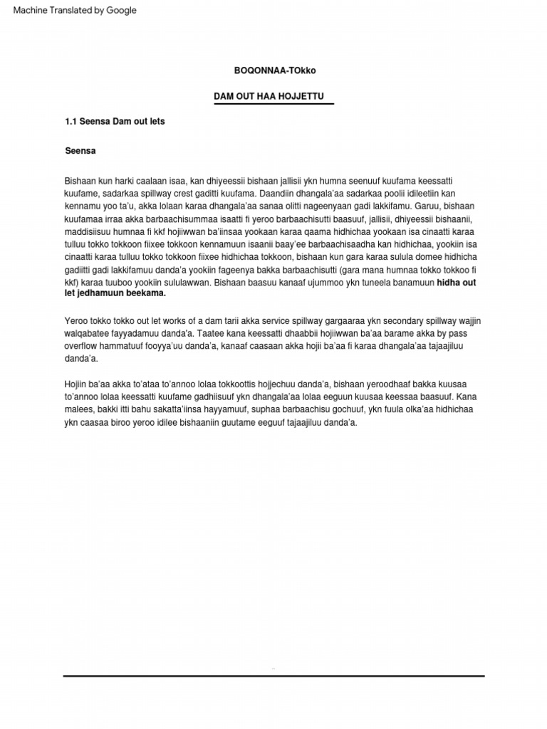 Lecturenote - HS-II, CH-1 (Dam Outlet Works) - 1 | PDF