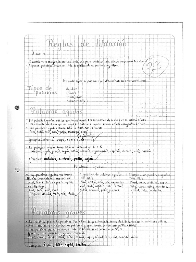 Reglas de Tildacion y Puntuacion | PDF