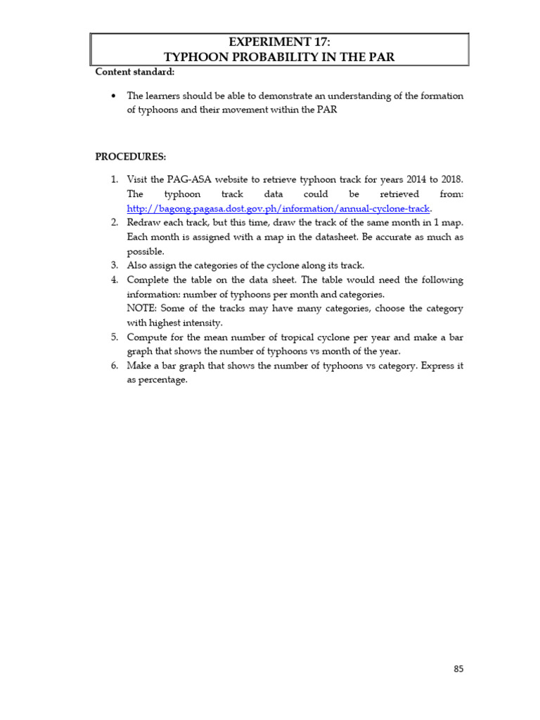 Worksheet-Typhoon-in-PAR | PDF | Tropical Cyclones | Data