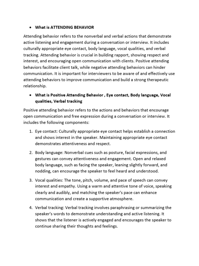 chapter 3 clinical interview | PDF | Body Language | Psychotherapy