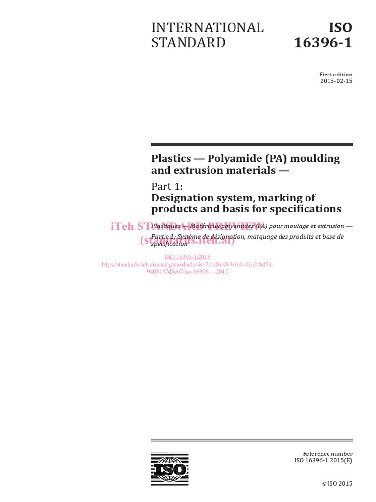 Iso 16396 1 2015 | PDF | International Organization For Standardization ...
