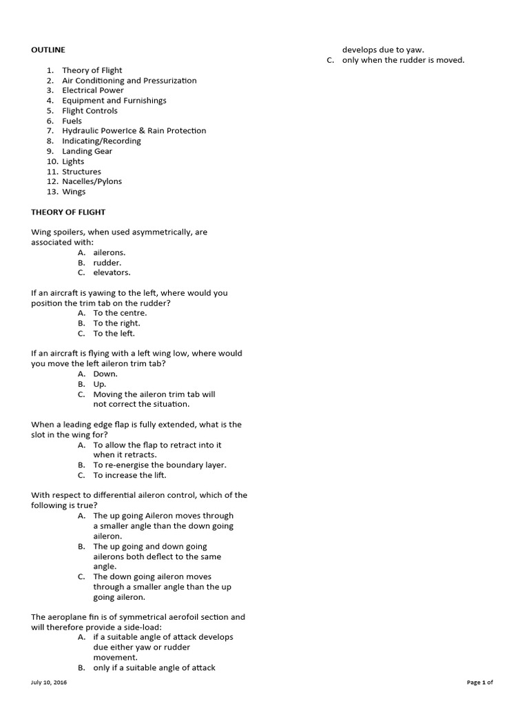 Aircraft Systems | PDF | Flight Control Surfaces | Flap (Aeronautics)