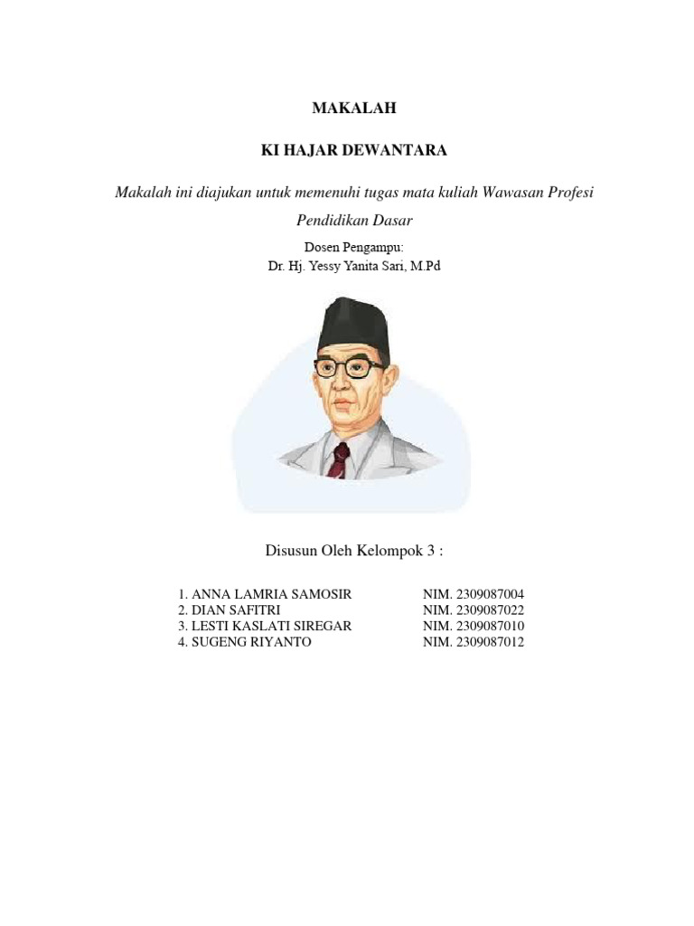 Makalah Kelompok 3 - Ki Hajar Dewantara | PDF