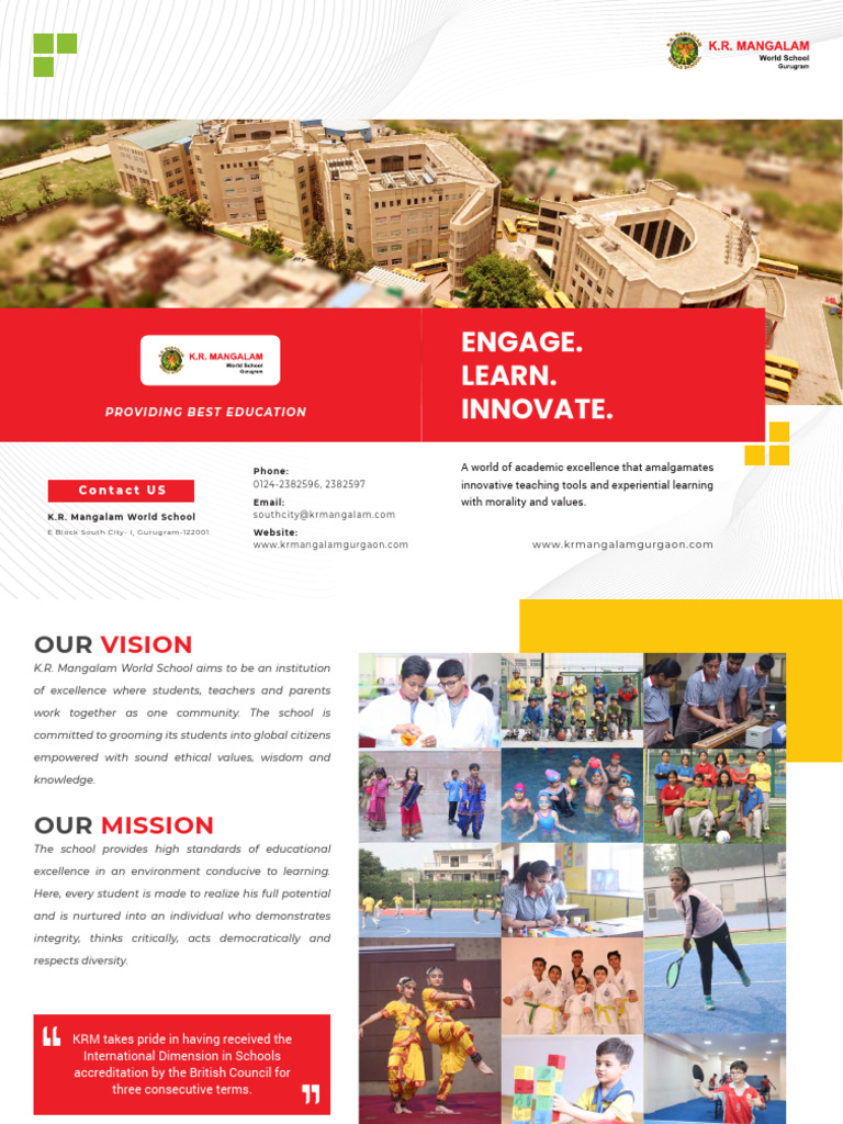 KRM World School Brochure | PDF | Learning | Cognition