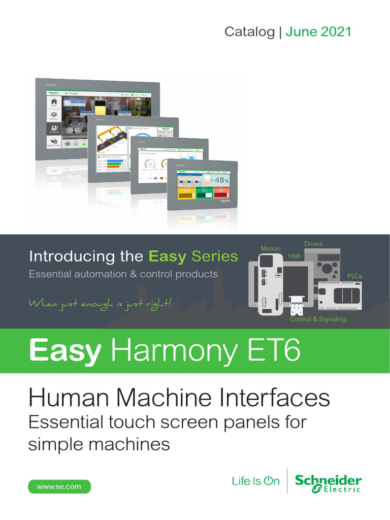Catalog Easy Harmony ET6 | PDF | Programmable Logic Controller | Usb