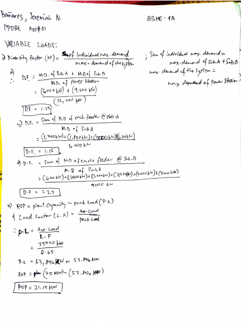 Variable Loads problem | PDF