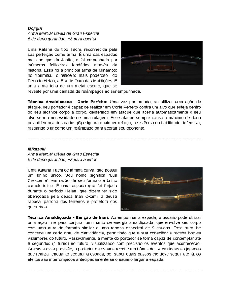 Tenka Goken | PDF | Espada