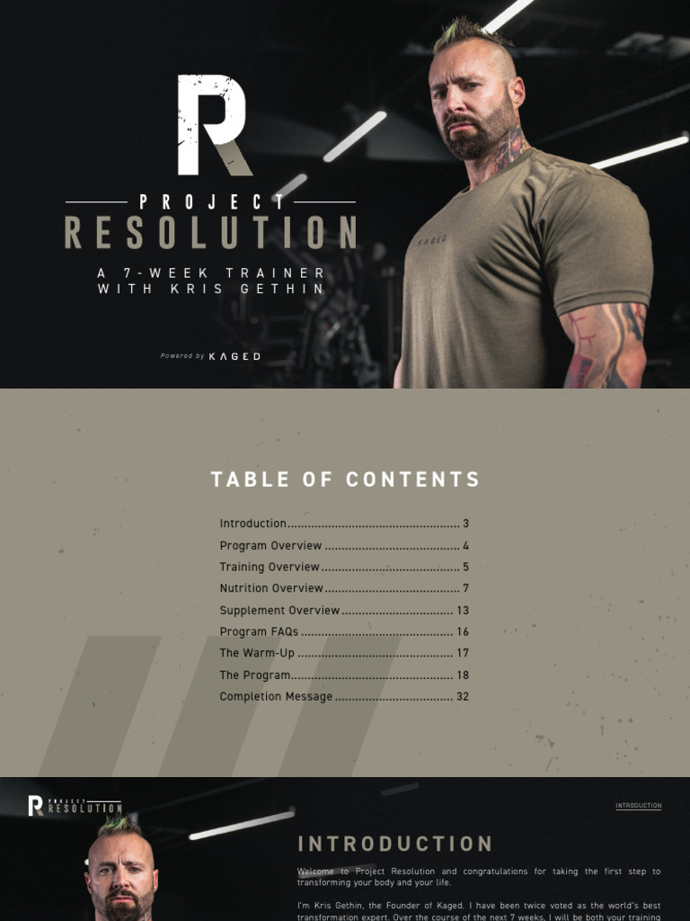 Project Resolution Trainer FULL | Download Free PDF | Nutrients | Fat