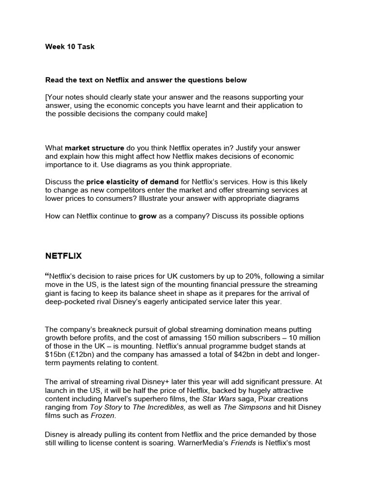 INFO3006 - Week 10 Task | PDF | Netflix | Streaming Media