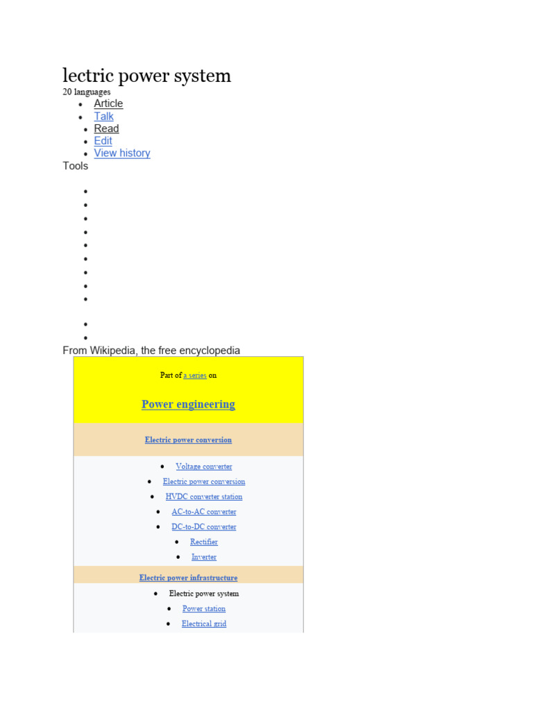 Power System | PDF | Electric Power System | Transformer