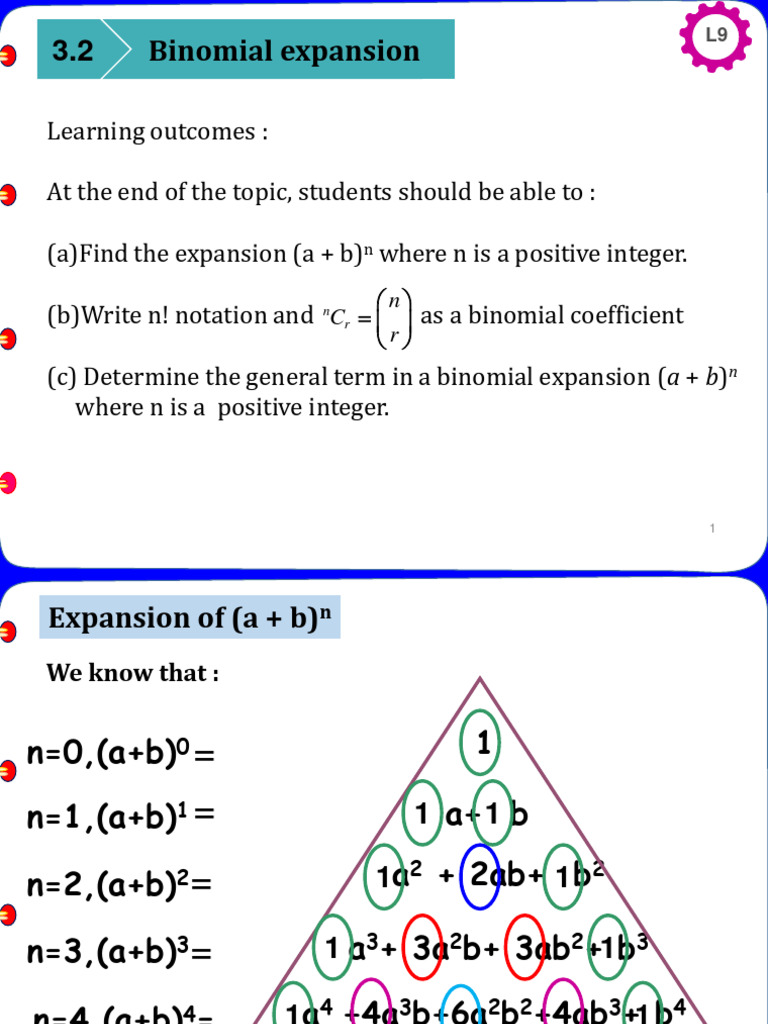 Binomial Expansion & Pascal's Triangle | PDF | Number Theory ...