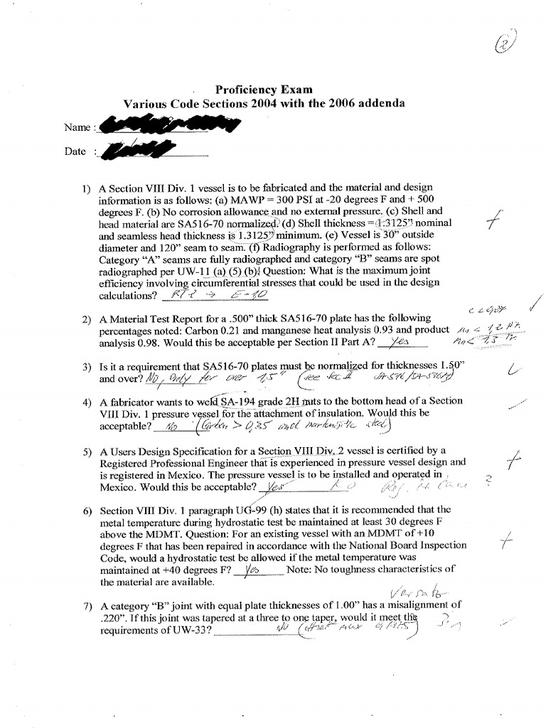 Proficiency Exam | PDF