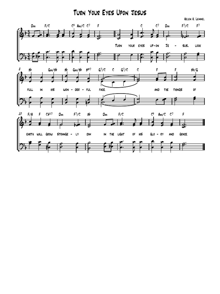 Turn Your Eyes Upon Jesus | PDF