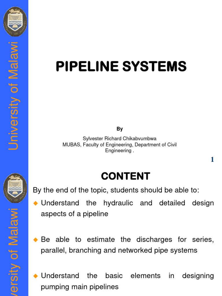 Pipeline Systems | PDF | Pipe (Fluid Conveyance) | Valve