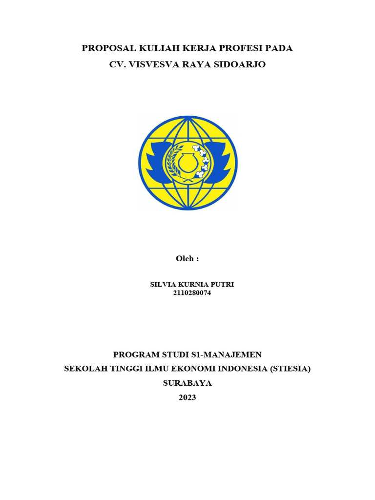 Proposal Magang | PDF