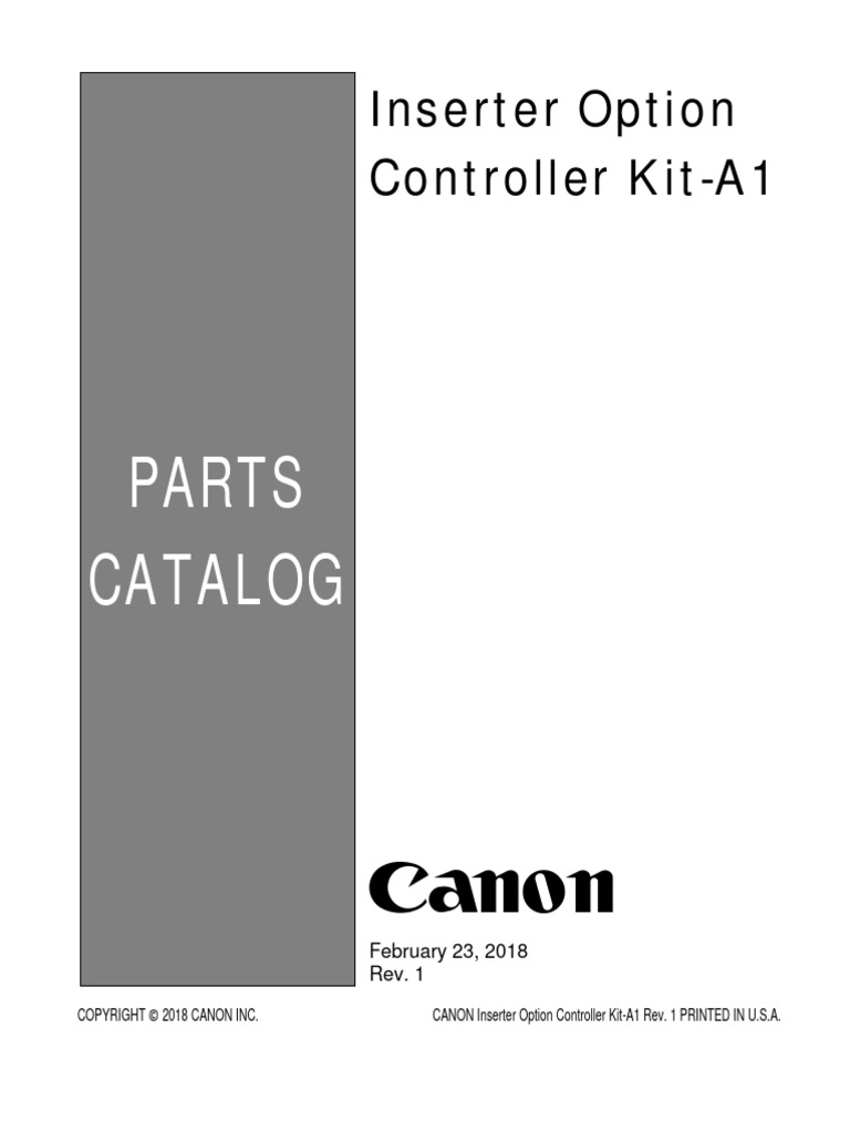 Inserter Option Controller Kit A1 Parts List | PDF