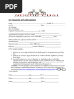 Mobile Banking Form | PDF