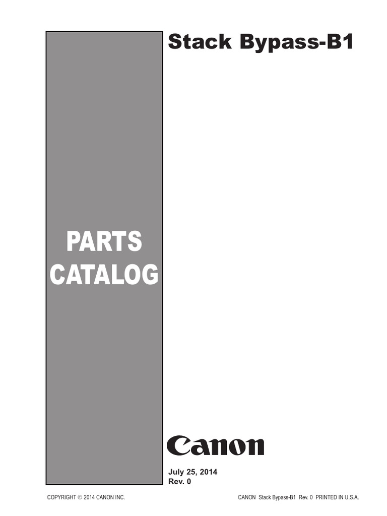 Stack Bypass B1 Parts List | PDF | Screw | Metals