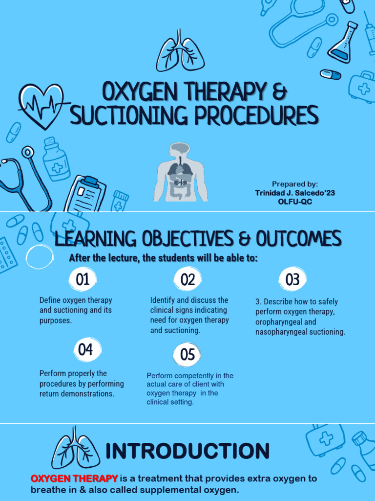Oxygen Therapy and Suctioning Guide | PDF | Respiratory Tract | Breathing