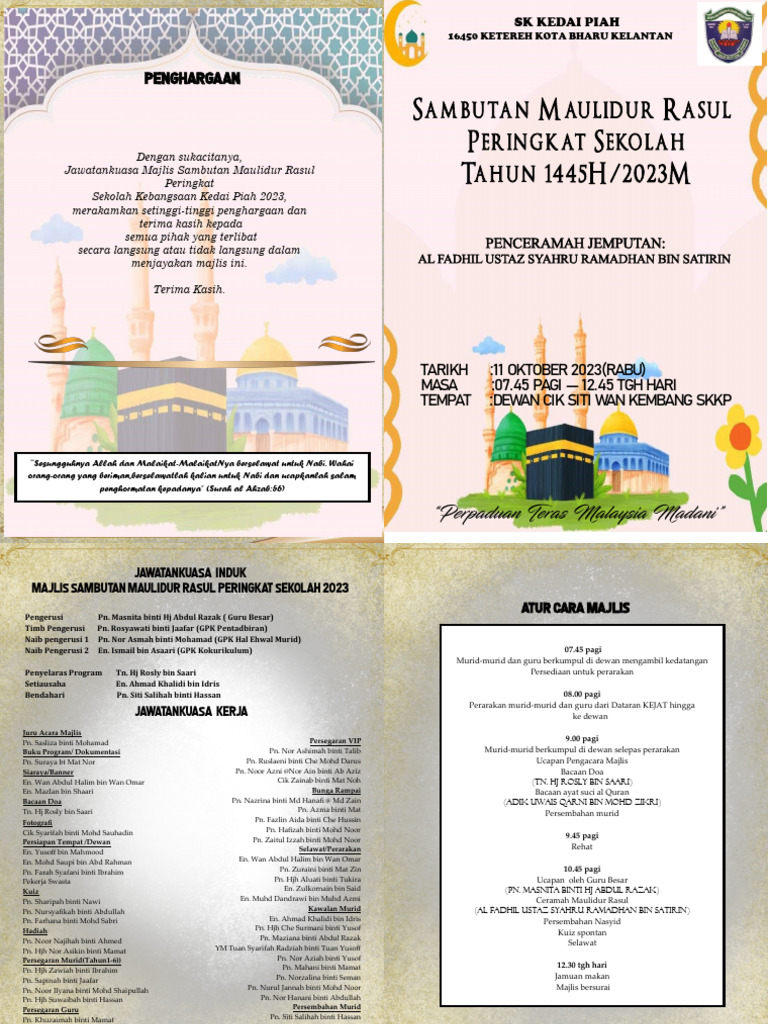 Sambutan Maulidur Rasul 2023-1 | PDF