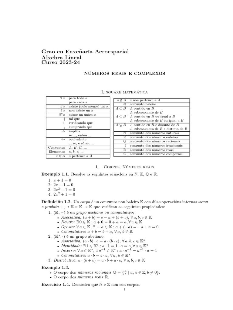 A1 Reais Complexos | PDF