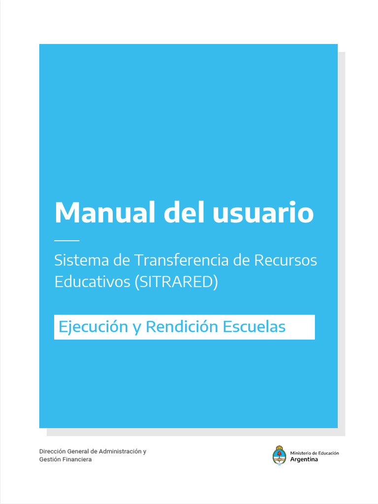 Manual de Uso del Sistema SITRARED | PDF | Presupuesto | Gestión de ...