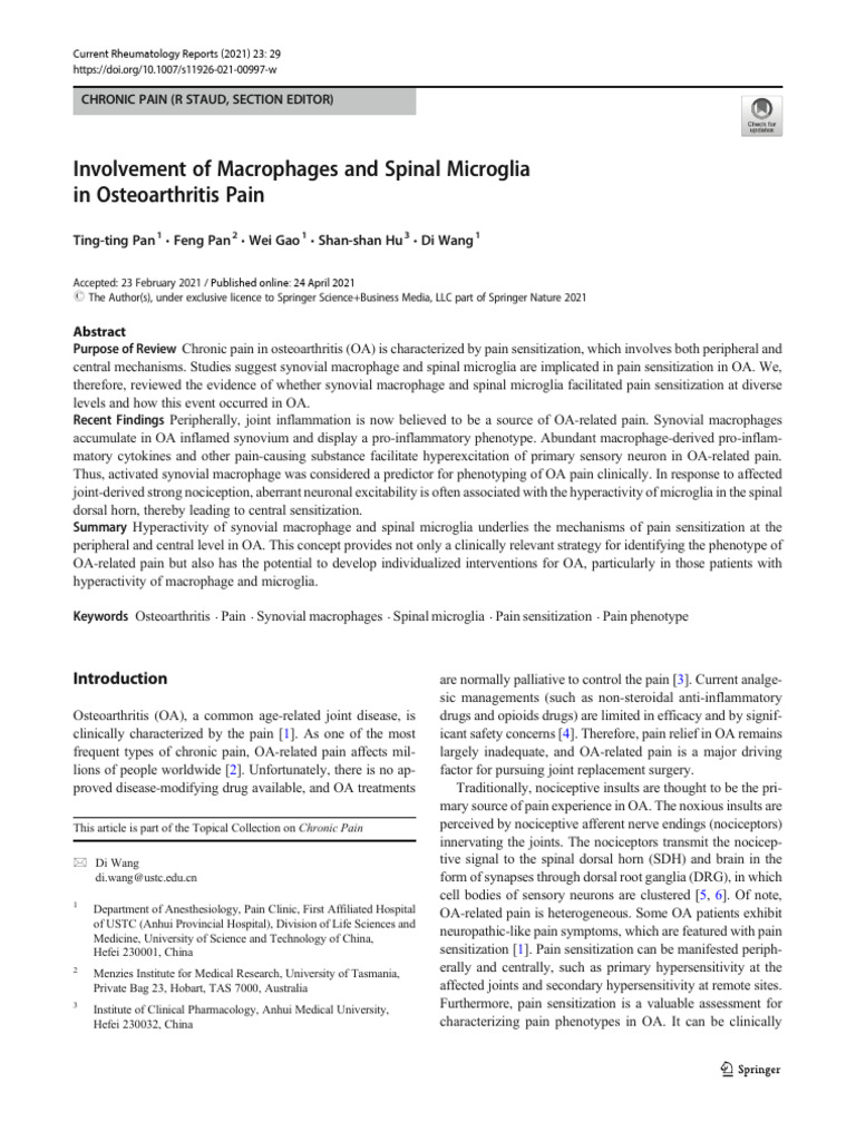 Pan 2021 | PDF | Microglia | Inflammation