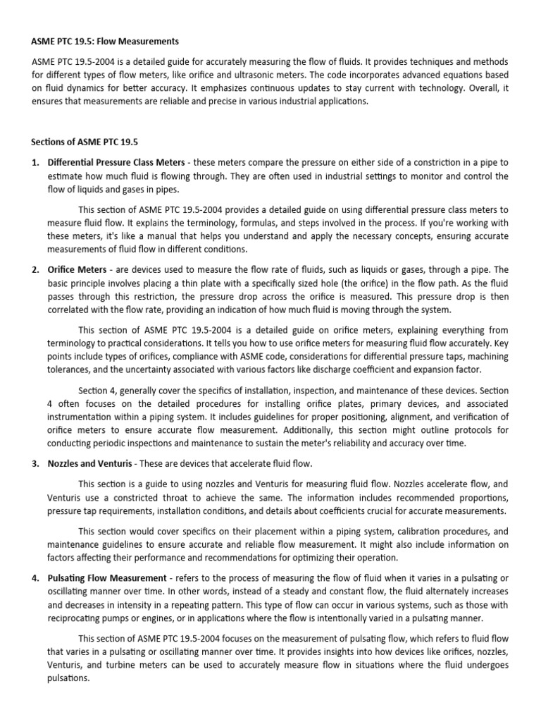 Asme PTC 19.5 With Explanation | PDF | Flow Measurement | Fluid Dynamics