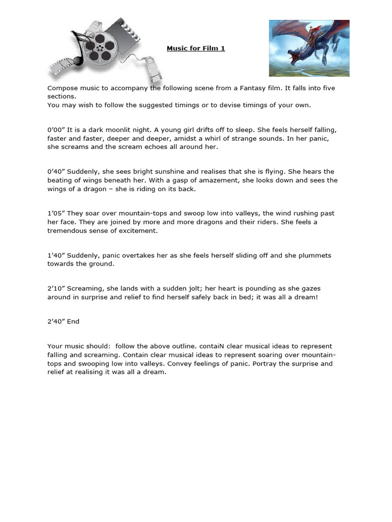 GCSE Music For Film | PDF