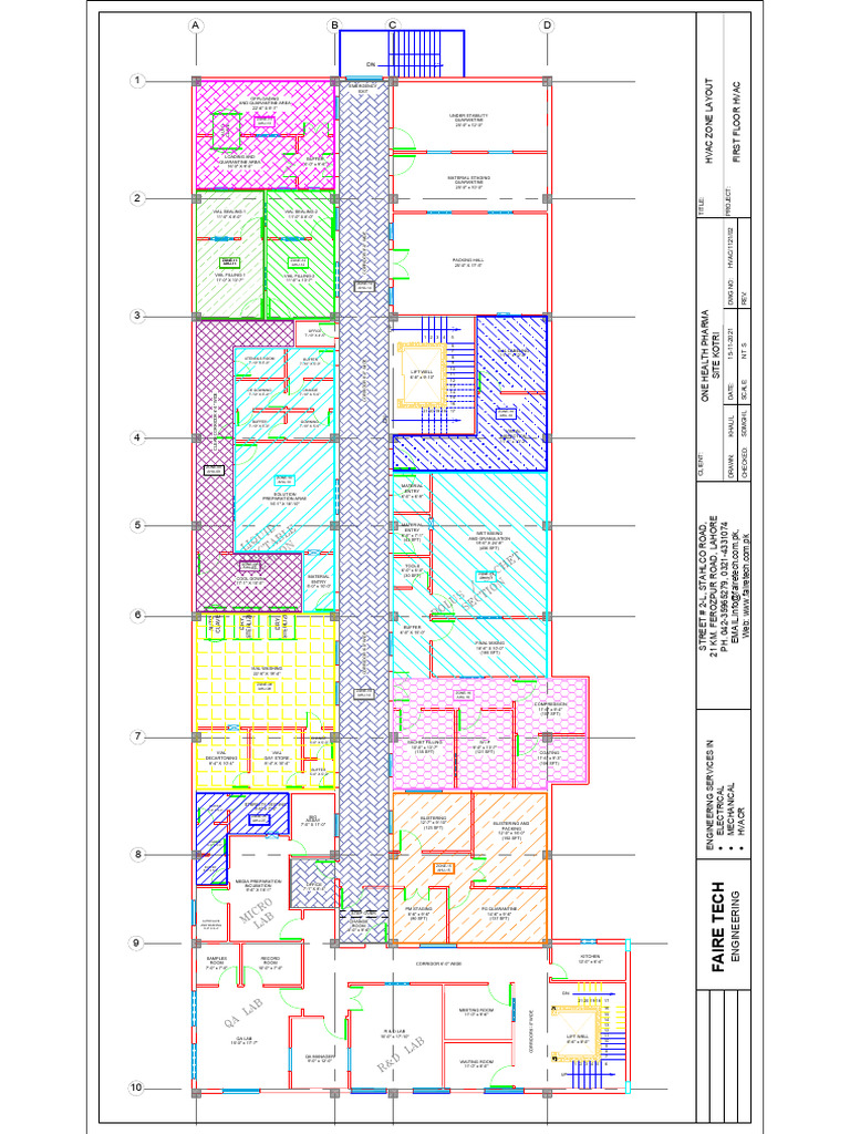 First Floor HVAC Layout Plan | PDF | Physical Sciences | Chemistry