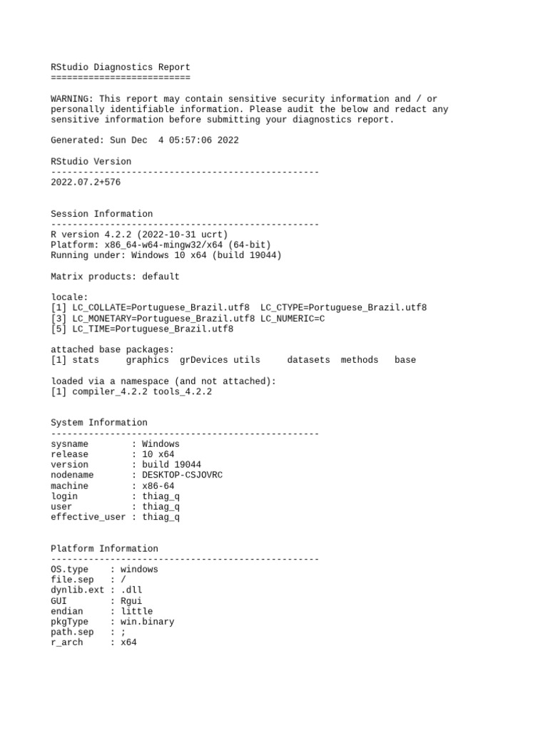 diagnostics-report | PDF | Microsoft Windows | Library (Computing)