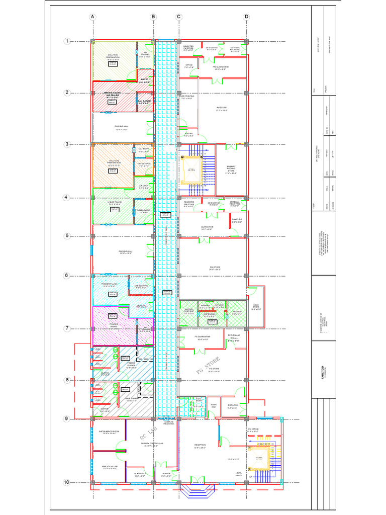Ground Floor HVAC Layout Plan | PDF | Physical Sciences | Chemistry