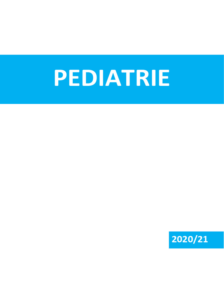 Pediatrie | PDF