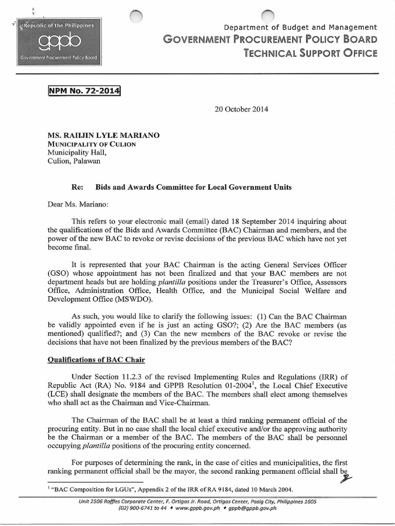 NPM No. 072 2014 | PDF