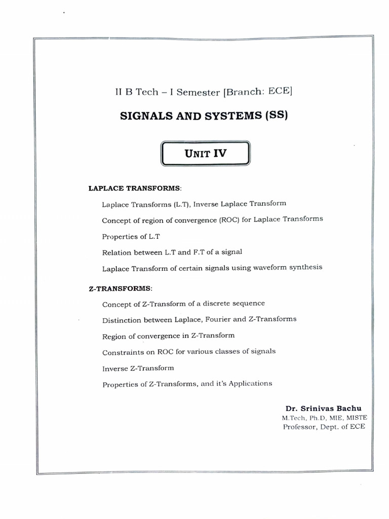 Ss Unit Iv Part A Lecture Notes Pdf