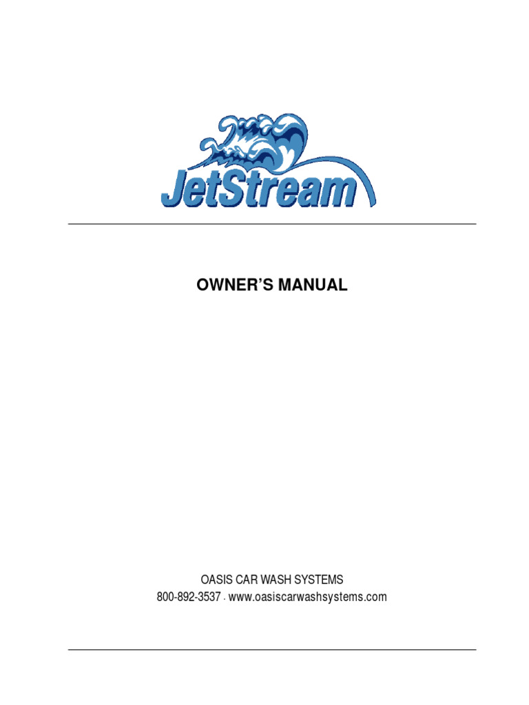 JetStream Manual | PDF | Membrane | Pump