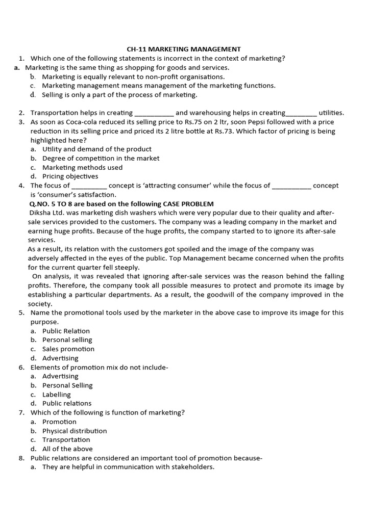 12 B.ST ASS MARKETING | PDF | Marketing | Sales