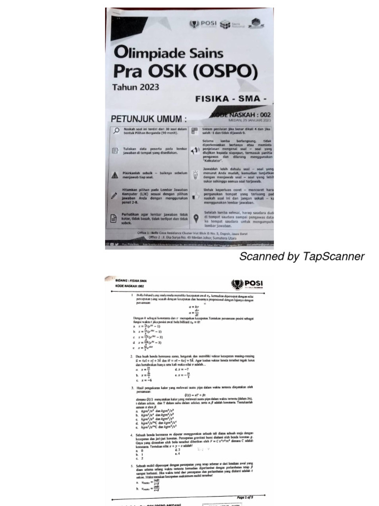 OSPO FISIKA (Www.ruangparabintang.com)-3 | PDF