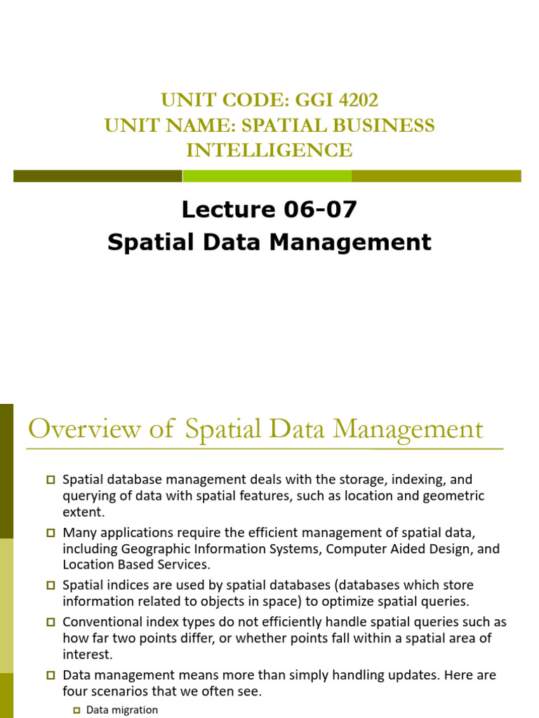 8-9 Spatial Data Maintenance | PDF | Databases | Microsoft Access