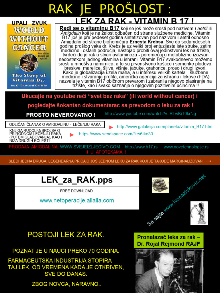 LEK Za RAK | PDF