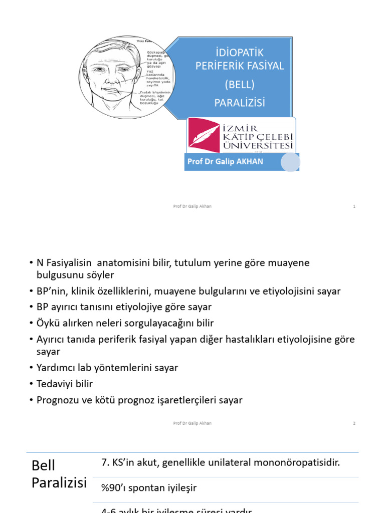 Periferik Fasial Paralizi | PDF