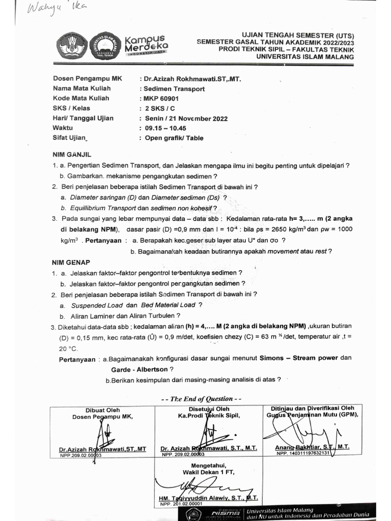 Soal Uts | PDF