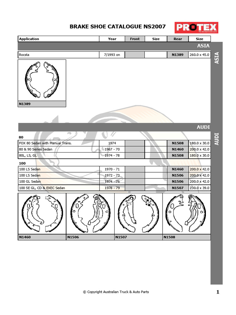 Brake Shoes | PDF | Vehicles | Motor Vehicle