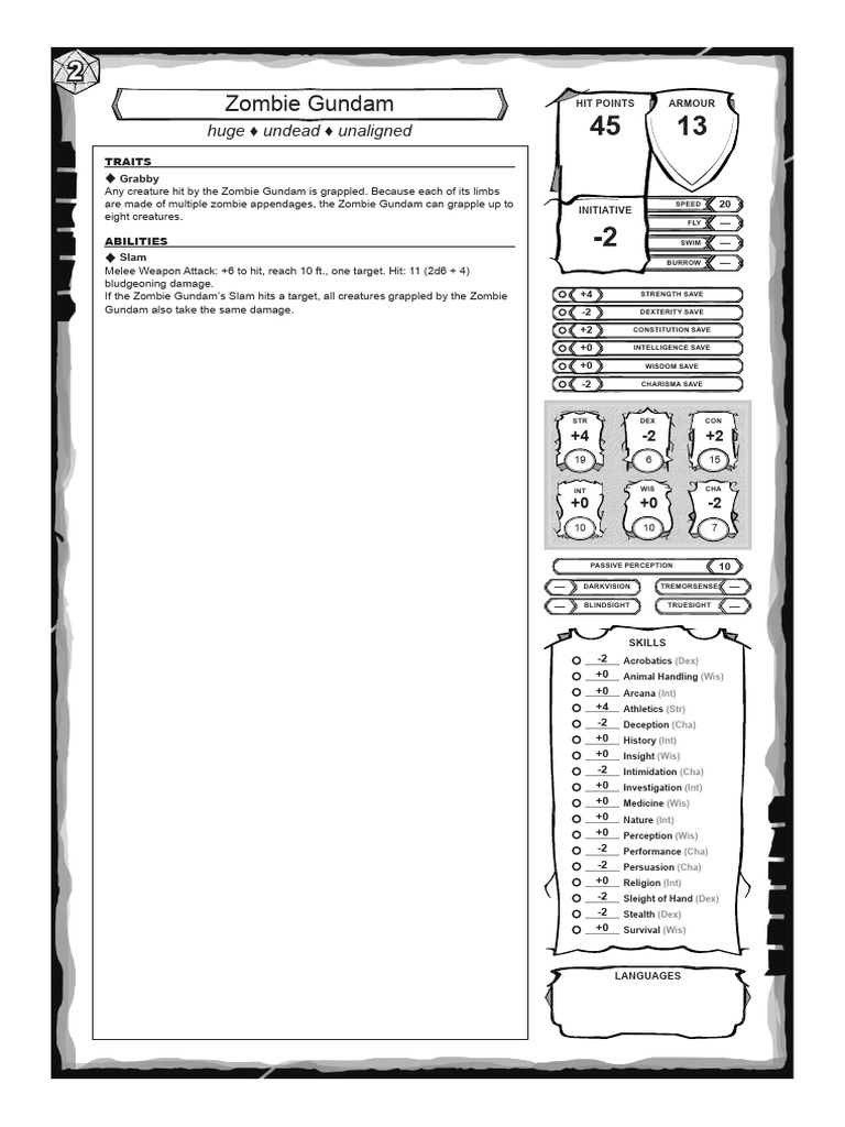 Zombie Gundam CR2 | PDF