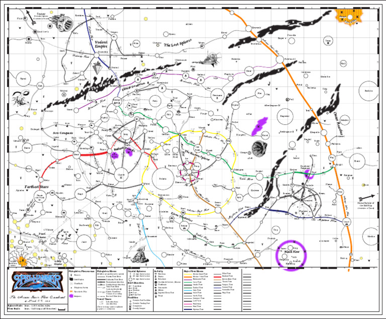 Flow Rivers and Spheres Map | PDF