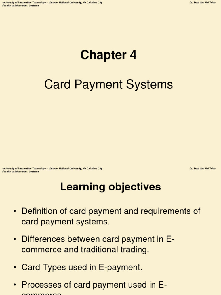 Overview of Card Payment Systems | PDF | Smart Card | Debit Card