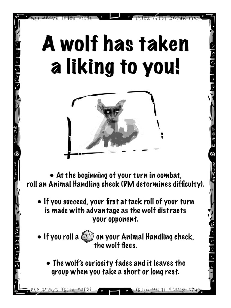 LMoP1 Wolf Handout | PDF