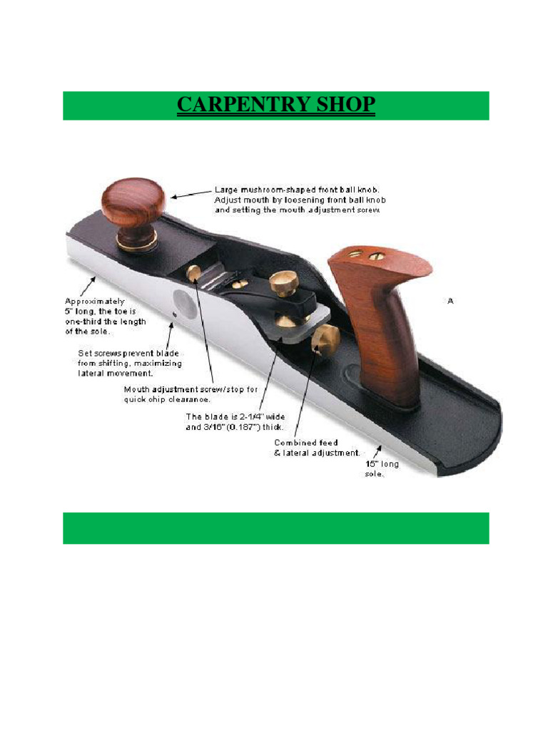 Carpentry Shop | PDF | Carpentry | Blade